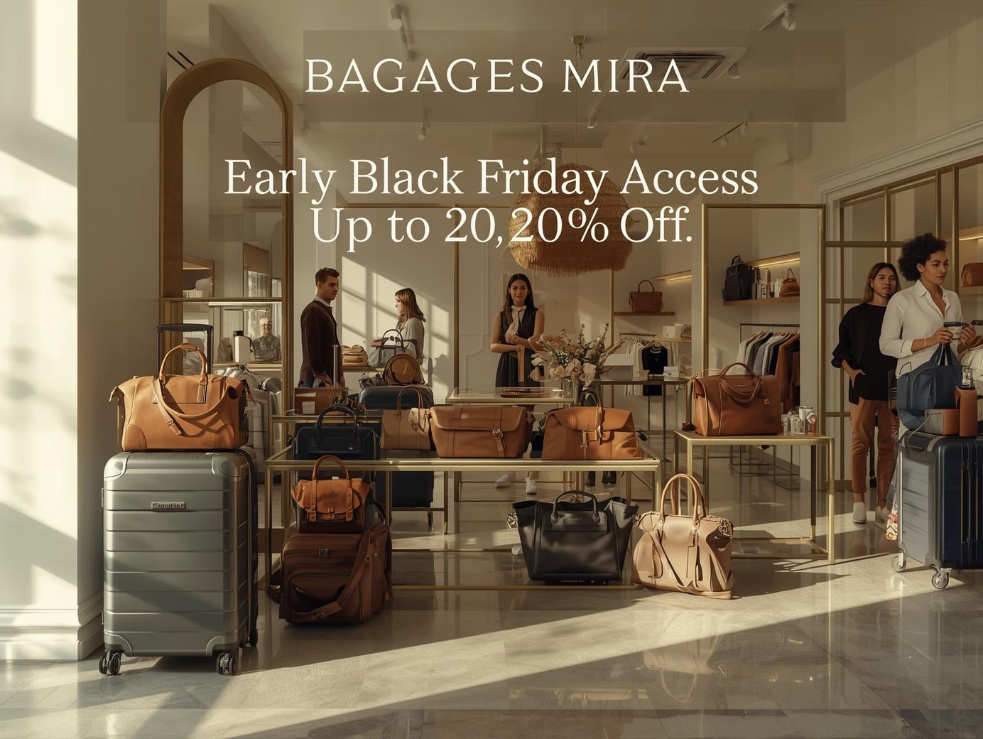 Early Black Friday Access — Unlock Exclusive Deals | Bagages Mira